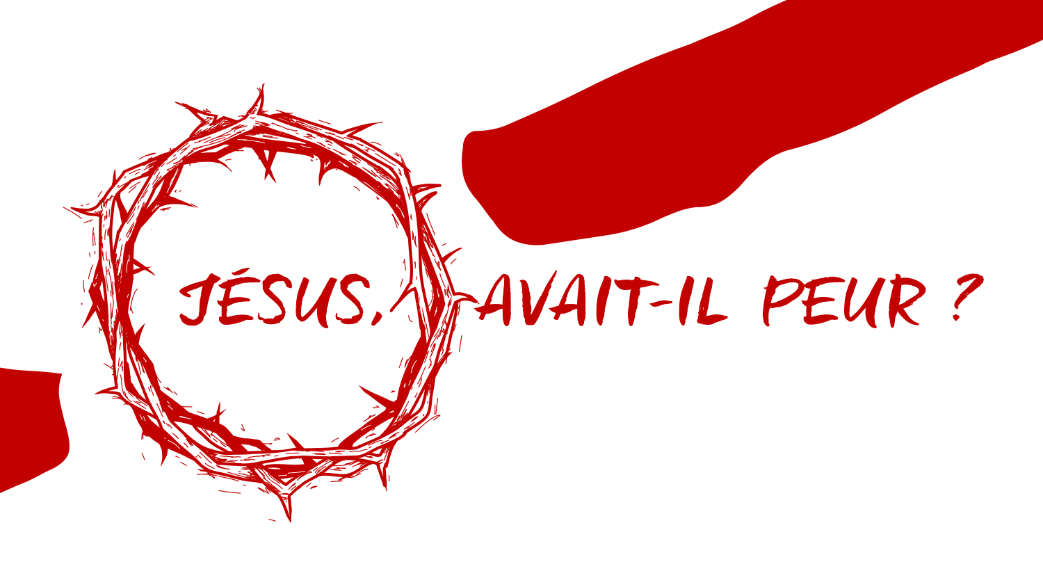 Christ pour toutes les Nations (CfaN): Jésus, avait-Il peur